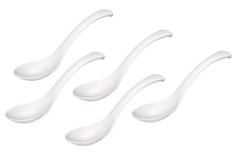 国際化工 マルケイ ユニレンゲ 白 5本セット フック付 業務用 メラミン 樹脂 L5Wレンゲサイズ:全長16.9×最大幅4.3×高さ3cm材質:メラミン樹脂、食器洗浄機対応丈夫な樹脂製レンゲ。持ちやすく、食べやすい形状のユニバーサルデザイン。