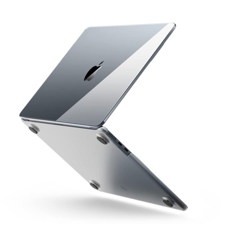 【elago】 MacBook Air 13.6 (2022 M2) 対応 クリア ケース 傷防止 シンプル 薄型 半 透明 ハードケース 衝撃 吸収 ハード カバー [ Apple MacBookAir 13.6 マックブックエアー 13...