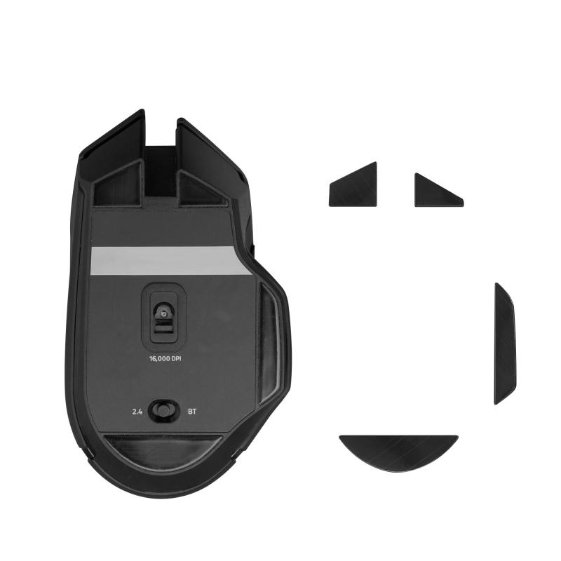 kwmobile マウスフィート 対応: Razer Basilisk X Hyper Speed マウスソール - 交換用 ステッカー 滑り強化 黒色ぴったり: Razer Basilisk X Hyper Speed対応滑らかなマウス移...