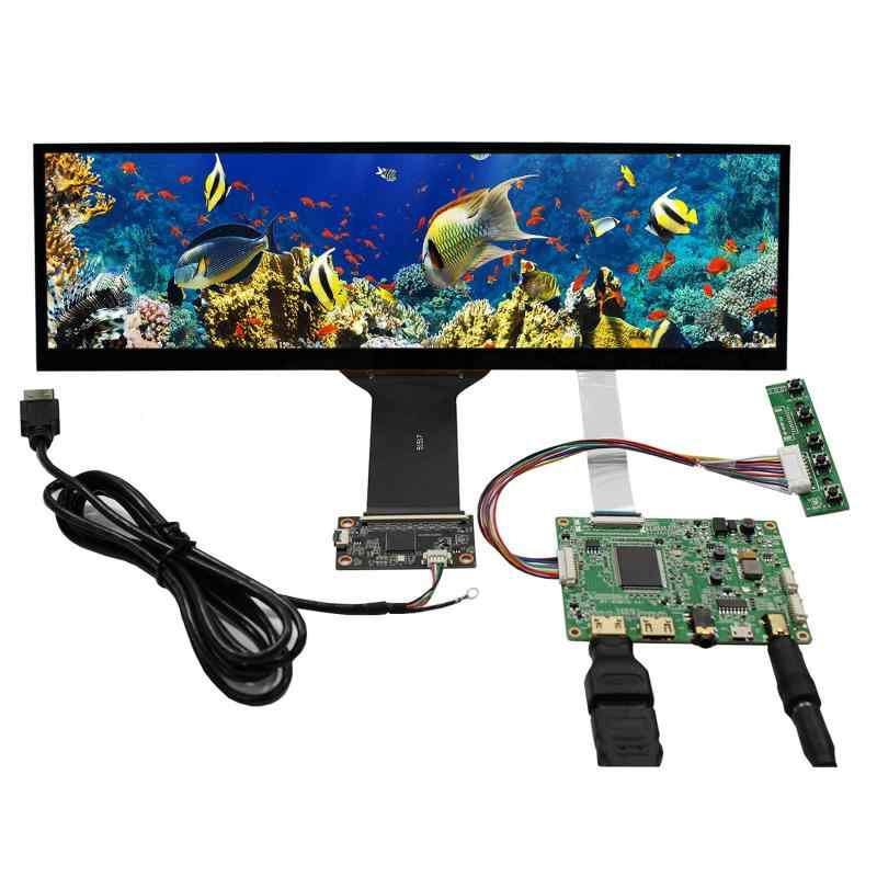 VSDISPLAY 12.6インチ タッチパネル ディスプレイ HDMI 解像度 1920x515 細長液晶