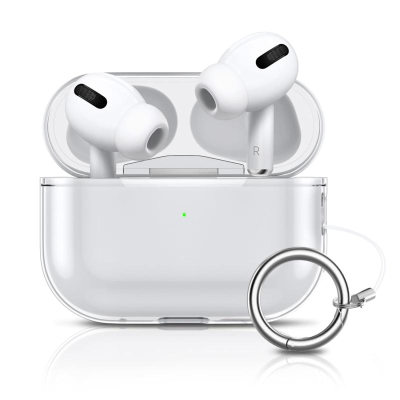 ohyes AirPods Pro3 ケース AirPods Pro 第3世代 保護ケース カバー 全面保護 充電ケー ス LEDライトが見える 耐衝撃 軽量 キズ防止 おしゃれカラビナ