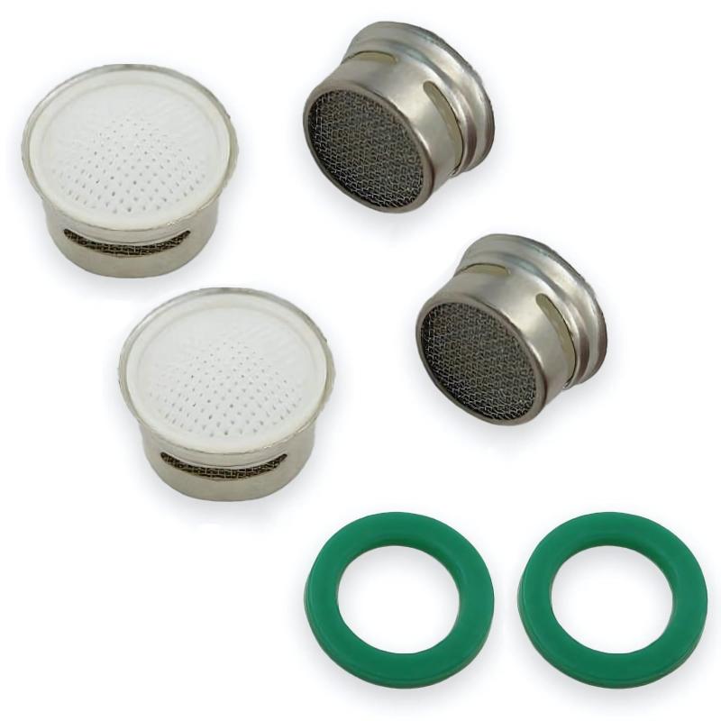 2個入り 蛇口エアレーター 節水キャップねじ込み式で誰でも簡単に取り付けが可能。工具が不要で、DIY初心者でも手軽に蛇口をアップグレードできます。家庭はもちろん、オフィスや学校、公共施設など、あらゆる場所の蛇口交換に最適な万能フィルターエア...