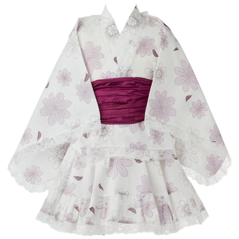 ALICE MAGIC セットアップドレス浴衣ガールズ上衣(SIZE：100　ゆき丈：443.5cm　身幅：34cm　着丈：41cm)スカート(SIZE：100　ウエスト：41cm　総丈：31cm)上衣(SIZE：110　ゆき丈：44cm　...