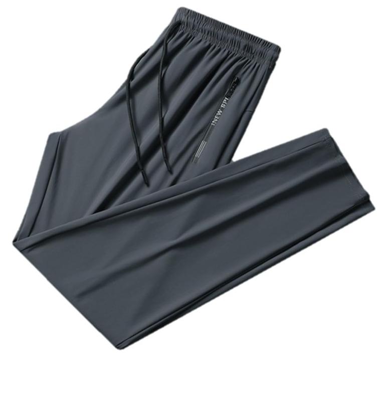 [Two Steps Behind] メンズ ゆったり ストレッチ パンツ ズボン 通気性 速乾 ビッグサイズ 大きいサイズ RE76[素材構成]ナイロン77%、スパンデックス23%[Color]ブラック、グレー