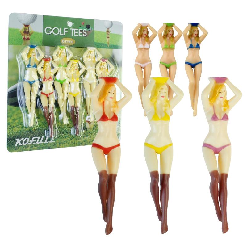CRESTGOLFゴルフ ティー 面白い ゴルフボール ビギ二レディースゴルフティー 高級 ゴルフ 面白いグッズ 3インチショートティー ゴルフ 誕生日プレゼント 男性 ゴルフコンペ 景品 おもしろ ガゴルフティー