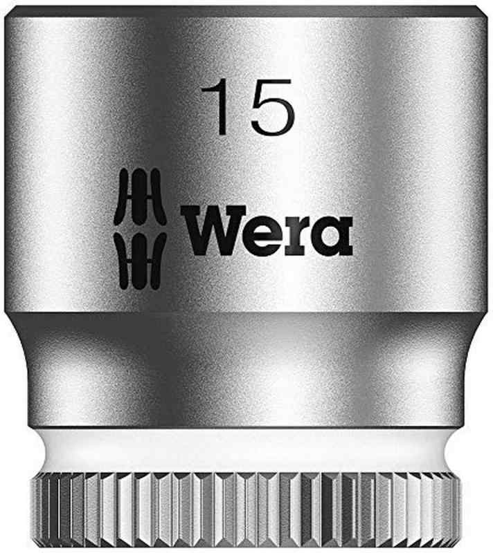 WERA ヴェラ 差込角1/4DR 1/4インチZYKLOPソケット 六角差込サイズ15mm 全長23mm 003499差込角(DR)：1/4 、六角差込サイズ(mm)：15 、全長(mm)：23.01/4インチZYKLOPソケット。手動お...
