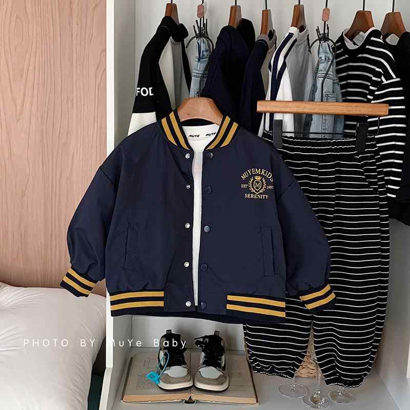 キッズ 男の子 野球 ユニフォーム ジャケット 秋 スクールスタイル スポーツ用 軽量 伸縮性 通学 普段使い・カテゴリ: 子供用アウター・対象性別: ユニセックス・対象年齢: 3~8歳・ネックライン: クルーネック・スタイル: 韓版・柄:...