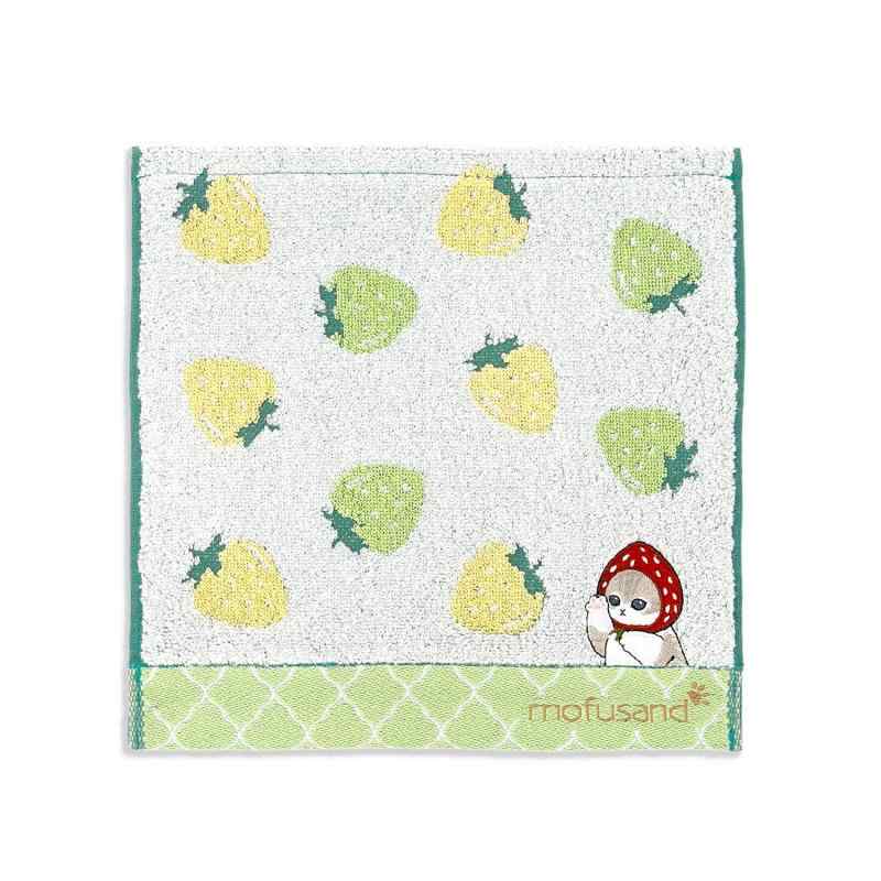 タオル美術館(Towel Museum) mofusand いちご約25×25cm綿100%原産国：ベトナム