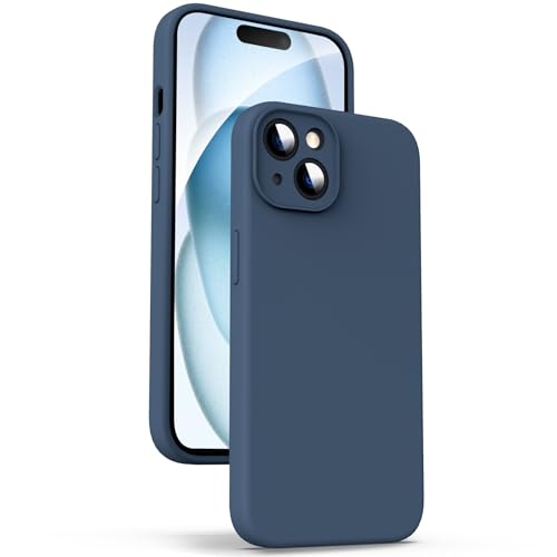 ■商品説明■ iPhone 15 Plus ケース シリコン 耐衝撃 柔軟 TPU シリコンケース ソフトタッチ レンズ 全面保護 指紋防止 落下防止 滑り防止 軽量 4層保護 アイフォン 15 Plus スマホカバー 6.7インチ ダーク...