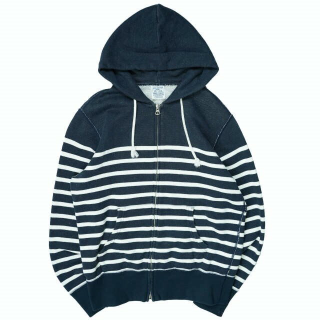 LOOPWHEELER × LOWERCASE × EDIFICEの 別注 日本製 吊り編みボーダースウェットジップアップパーカーです。世界に誇るメインドインジャパンプロダクトLOOPWHEELER。 本作はLOWERCACEクリエイティブ...