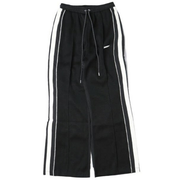 PRANK PROJECTの25SS Mesh Combi Line Pants(31251465907)です。●Style 前後異素材コンビのサイドラインパンツ。 ウエストゴムでイージーな履き心地。 ニットで編み立てた太ピッチラインと、ロ...