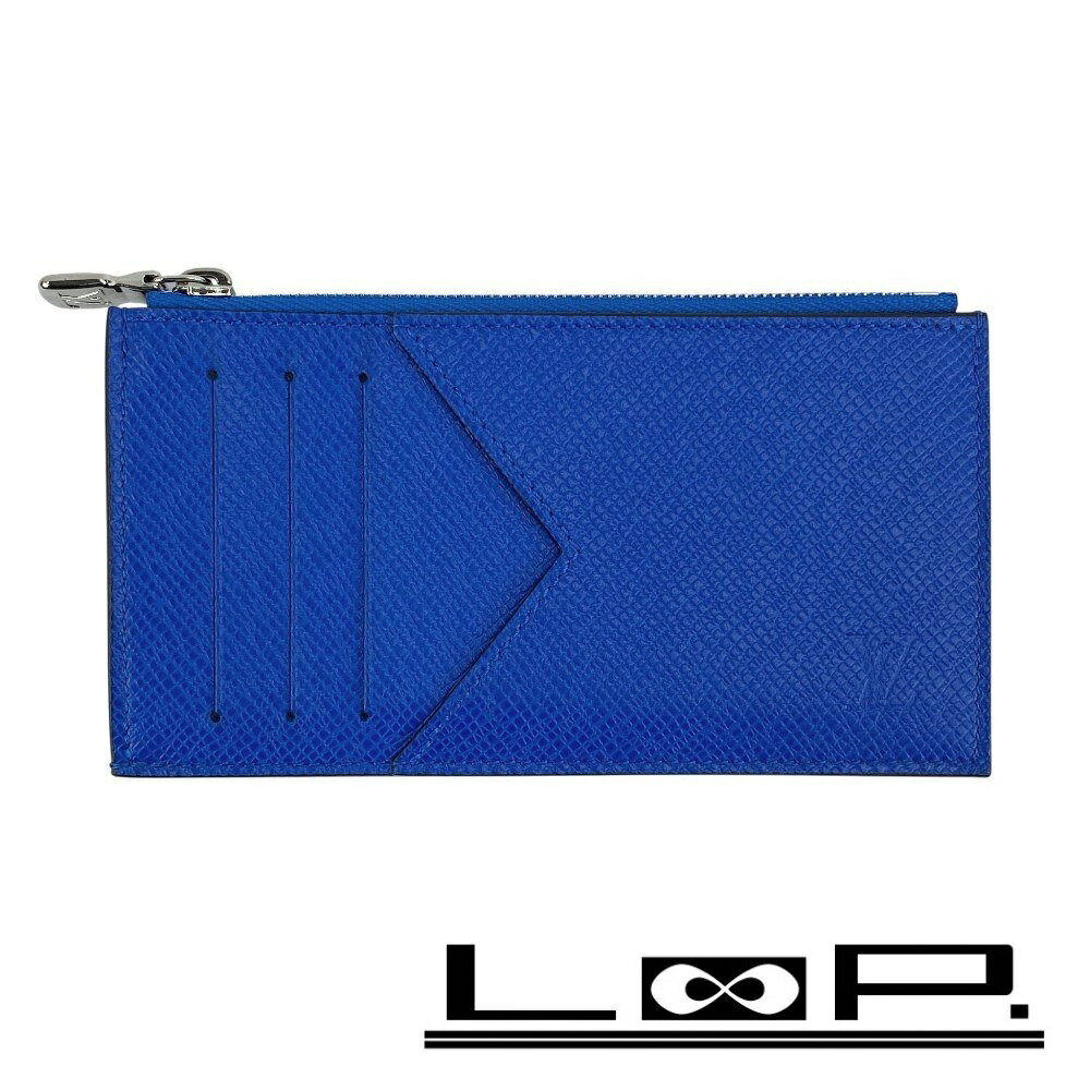 ■商品紹介■ 【型番】M80987 【素材】タイガ 【カラー】ブルー 【サイズ】 約横14.5×縦8.2×幅1.2cm 【付属品】箱/保存袋/カード/リボン 【ランク】S 【コメント】※ICチップあり/ほぼ使用せず保管していただけなのか非常...