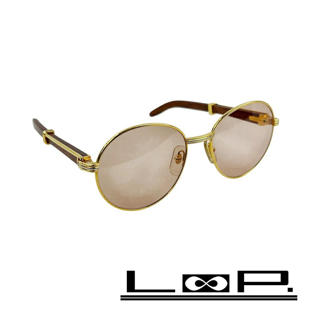 ■商品紹介■ 【ブランド】- 【型番】- 【素材】ウッド/GP 【カラー】ブラウン/ゴールド 【サイズ】 55□18/約フレーム横13cm/レンズ約横5.5×縦5cm/テンプル約13.5cm 【付属品】なし 【ランク】S 【コメント】 ※テ...