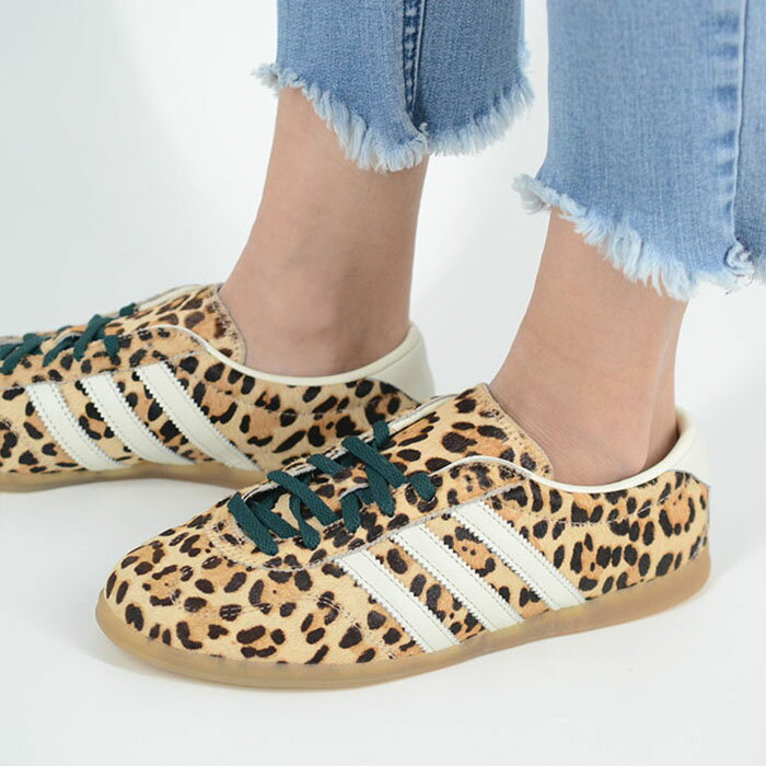 ■商品説明 adidas GAZELLE LO PRO W アディダス ガゼル ロー プロ レディース スニーカー シューズ 靴 ウィメンズ スエード カジュアル 通勤 普段履き レオパードプリントシューズは、モノトーンコーデやデニム等にあ...