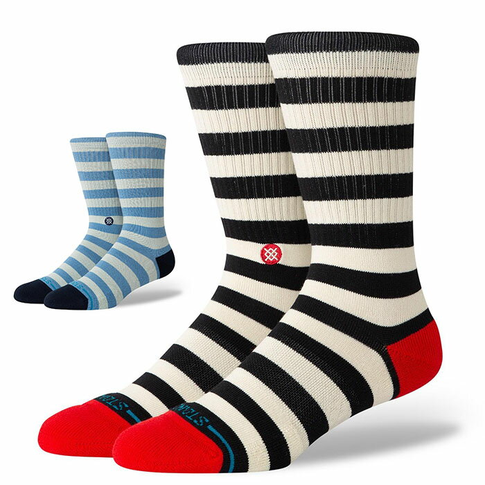 ■商品説明 STANCE BRETON CREW Socks スタンス ブルトン クルー ユニセックス ソックス ブラック ブルー 全2色 bretoncrew カリフォルニア、サンクレメンテのソックスブランドSTANCE。 肌触りの良い滑...