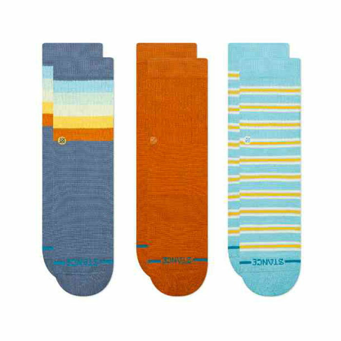 ■商品説明 STANCE KIDS MALIBOO 3 PACK Socks スタンス キッズ マリブー ソックス 3足セット カリフォルニア、サンクレメンテのソックスブランドSTANCE。 伸縮性のあるリブがふくらはぎを包み込み、きつ過ぎ...