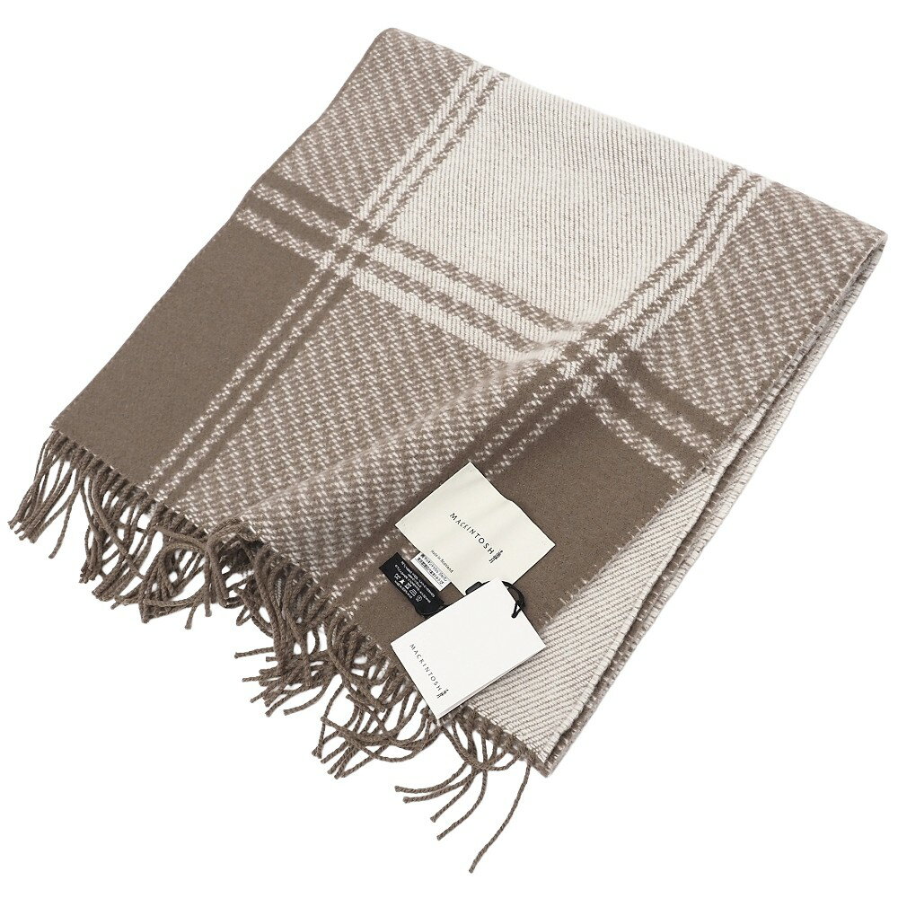 商品説明色 ベージュブラン/ホワイト サイズ 全長：約178cm（フリンジ含まず） 幅：約44.5cm フリンジの長さ：約7.5cm 素材 ウール90% カシミヤ10% 生産国 イギリス コメント 上質なウールとカシミヤとの混紡の1品です。...