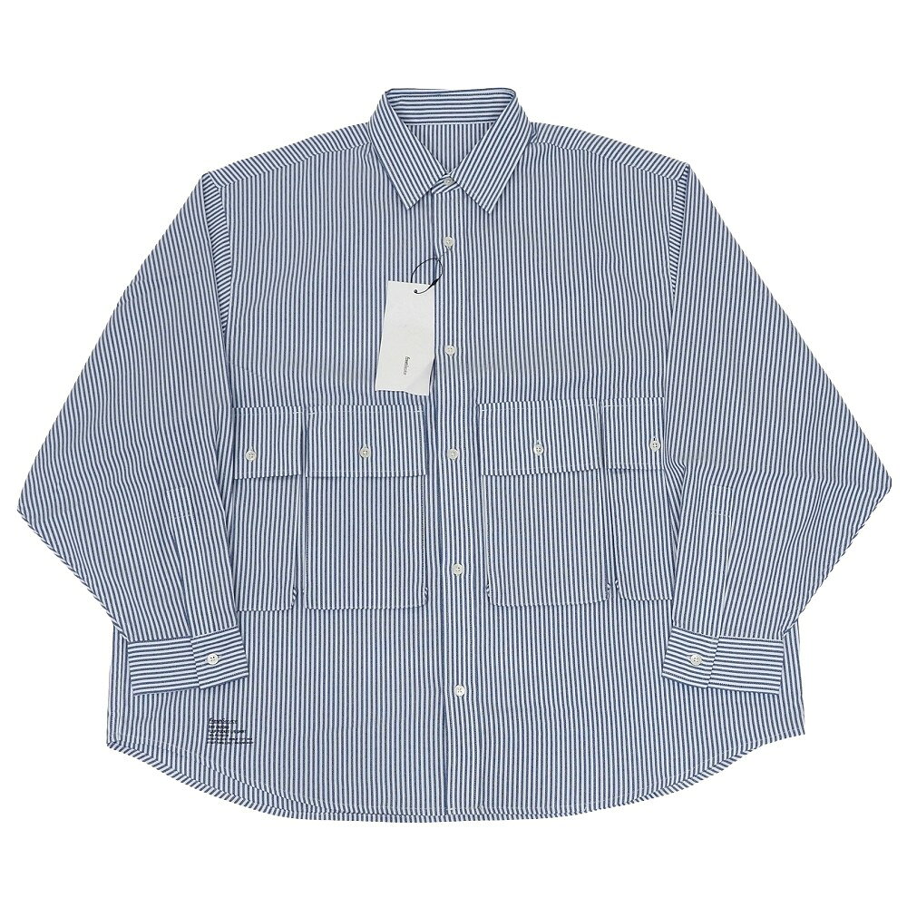 商品説明色 BLUE STRIPES サイズ 表記：L 着丈(襟の付け根から)：80cm 身幅(脇下の位置で)：83cm 肩幅：59cm 袖丈(肩の縫い目から)：60cm 素材 ポリエステル100% 生産国 中国 コメント 特殊な断面を持つ...