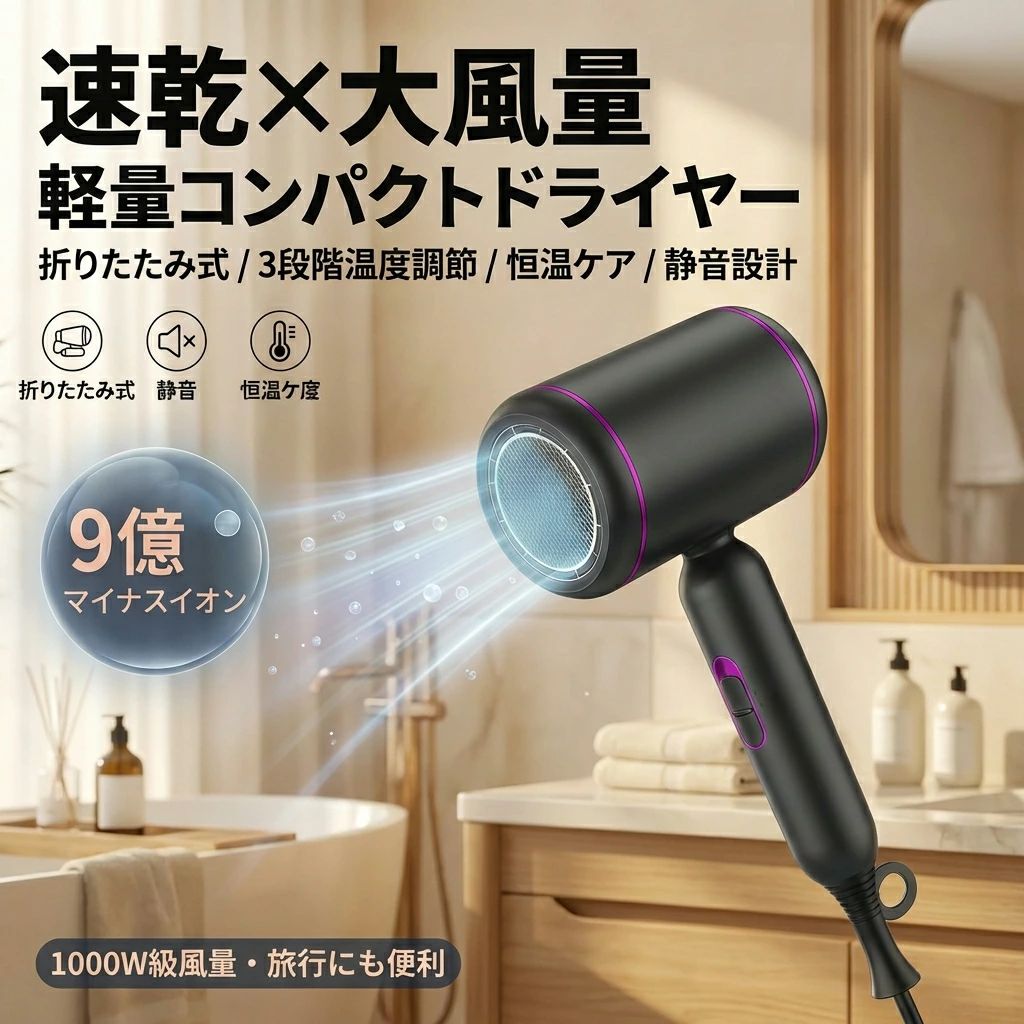 特徴【サロン帰りのようなツヤ髪を、自宅で毎日。】 業界最高クラス！9億個*の高濃度マイナスイオン ただ乾かすだけじゃない。高濃度のマイナスイオンとブルーライトが髪の静電気を抑え、パサつきを解消。指通りの良い、なめらかな「ウルツヤ髪」へ導きま...