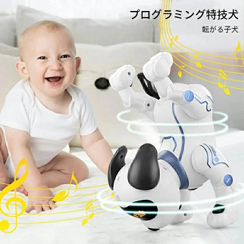 この商品について 🎁【多機能 犬のおもちゃ】OKK犬型ロボットは、さまざまなスタントを行うことができます。ミルク犬の声でほえるのがとてもかわいい。 ロボット犬は3つの異なる音楽を演奏し、音楽に合わせて踊ることができます。犬型...