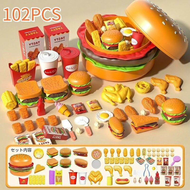 セット内容：102PCS対象年齢：3歳以上収納ケースサイズ（約）：幅23cm × 奥行23cm × 高さ17cm材質：ABS小さめのパーツが含まれますので、保護者の方の目の届く範囲で遊ばせてください。