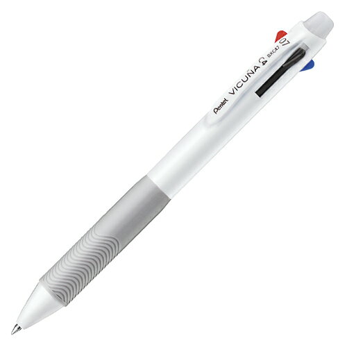ぺんてる株式会社（0120）12-8133商品仕様●ボール径：0．7mm●長：144mm●軸径：13mm●インク種類：黒／赤／青＝油性（染料＋顔料），緑＝油性染料●替芯：XBXS7●材質：再生素材使用本体色ホワイトJANコード4902506...