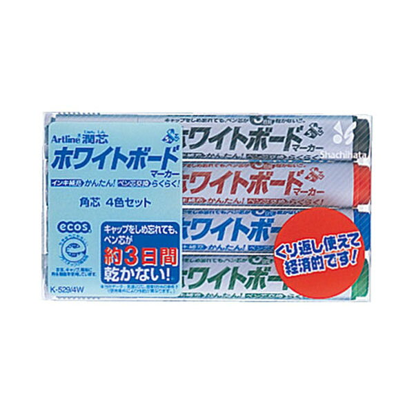 シヤチハタ株式会社お客様相談室（052）523-6935商品仕様キャップを閉め忘れても、ペン芯が3日間乾きません乾きに強く、ニオイを抑えたアルコール系の特殊インキを採用。インキ補充とペン芯交換で繰り返し使えるので、資源の節約にも役立ちます。...