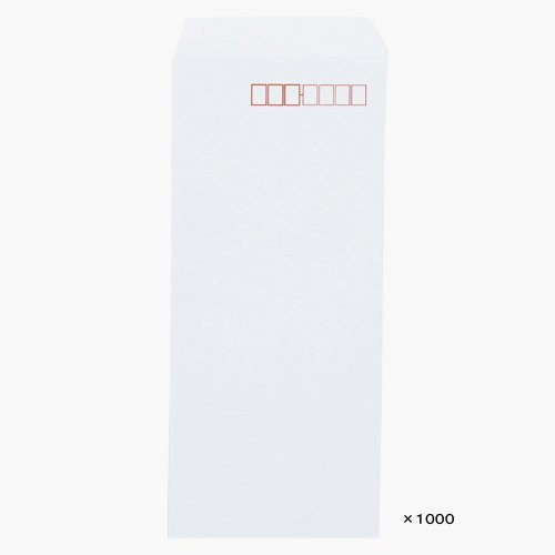 商品仕様●大量発送にも心配無用。●1000枚入り。●裏面はサイド貼りなので社名などの印字も可能。●規格：長4／〒枠付●サイズ：縦205×横90mm●紙厚：80g／m2●材質：特白ケント●仕様：サイド貼りJANコード4972924080436...