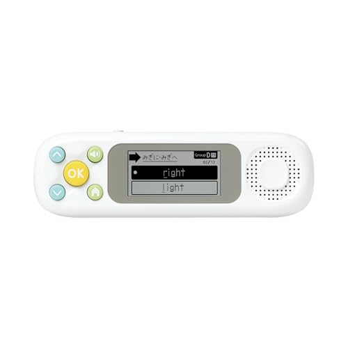 株式会社ソニック（03）6240-9277商品仕様1日5分、音でそだてる英語耳;小学校レベルの約700英単語を収録;正しい発音・スペル・意味を1台で学べる;覚えるコツも身につく6ステップ学習;自動採点→まちがいリトライ機能でニガテそのまま防...