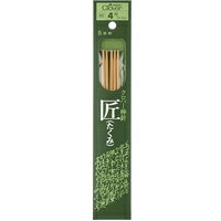 棒針「匠」5本針 短 16cm 0号 54350 クロバー あみ針 棒針 手芸 編み物 手編み 手あみ 手作り 趣味 クローバー 匠 商品番号:CLV-884竹製の編みやすい棒針。針軸の太さ(一番太い部分の直径)2.1mm。棒針「匠」5本針...