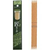 棒針「匠」5本針 短 16cm 0号 54350 クロバー あみ針 棒針 手芸 編み物 手編み 手あみ 手作り 趣味 クローバー 匠 商品番号:CLV-884竹製の編みやすい棒針。針軸の太さ(一番太い部分の直径)2.1mm。棒針「匠」5本針...