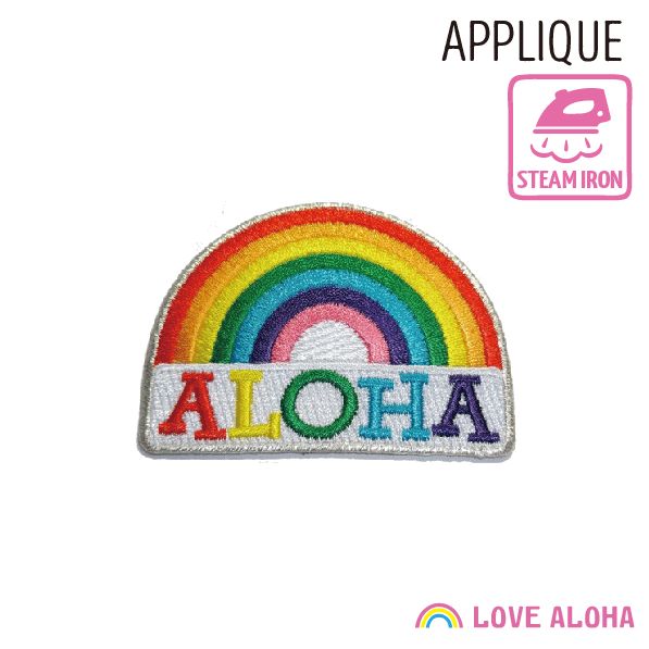 商品情報大きさ縦約5.1cm×横約7.0cm素材ポリエステル(適度な光沢があり強度のあるポリエステルを使用し長持ち)注意点モニターの発色具合により色が異なる場合がございますハワイアンアイロンアップリケ♪ レインボーALOHA 大ALOHA ...