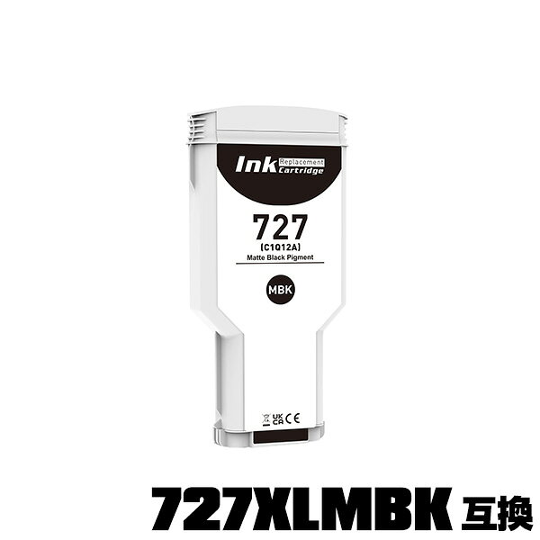◎『総合評価』はコチラ HP727マットブラック(C1Q12A)顔料 Designjet T1530, Designjet T1500, Designjet T2530 MFP, Designjet T2500 MFP, Designjet...