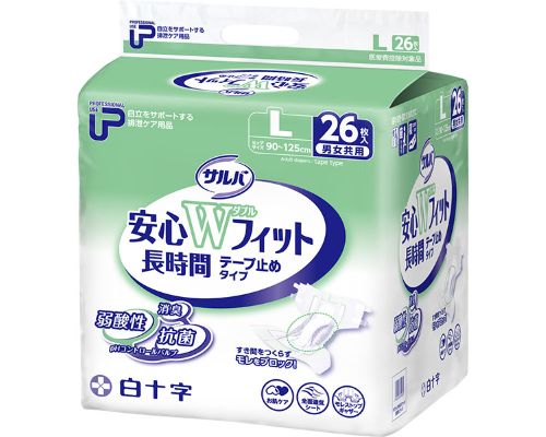 ●ダブルフィット構造がすき間をなくし、タメを保つため、あてやすくモレを防ぎます。 ●「タメ」を保つ水路機能が尿を拡散させ吸収効率をアップし、軟便をキャッチする役割も果たします。 ●画期的な二層構造の採用で上層吸収体が尿道口に常に密着し、体が...