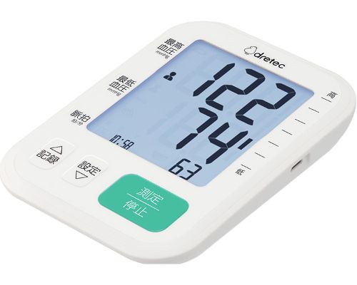 【商品説明】 ・薄型大画面！ ・薄さ3.3cmのコンパクトタイプ！大画面でバックライト付き上腕式血圧計！ ・カフを巻き付けても小さく持ち運びやすい。 ・ユーザー2人分の測定結果をそれぞれ60回まで記録します。 ・直近3回分の測定結果の平均値...