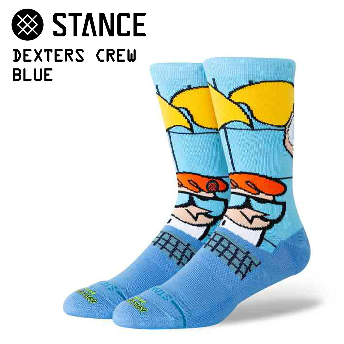 説明文 PROFILE STANCE DEXTERS CREW BLUE a555c26dex-blu 世界中で愛され続けるアニメ専門チャンネル「カートゥーン ネットワーク（CARTOON NETWORK）」とのコラボモデル。天才少年が秘密...