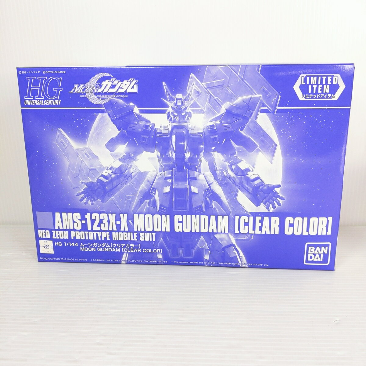 【未組立品】ガンプラ HG 1/144 ムーンガンダム「クリアカラー」AMS-123X-X○YR-53687○ の出品です。 こちらの商品は未組立の商品です。 店頭展示中の商品です。 撮影時にはなかった傷みがある場合がございます。 商品内容...