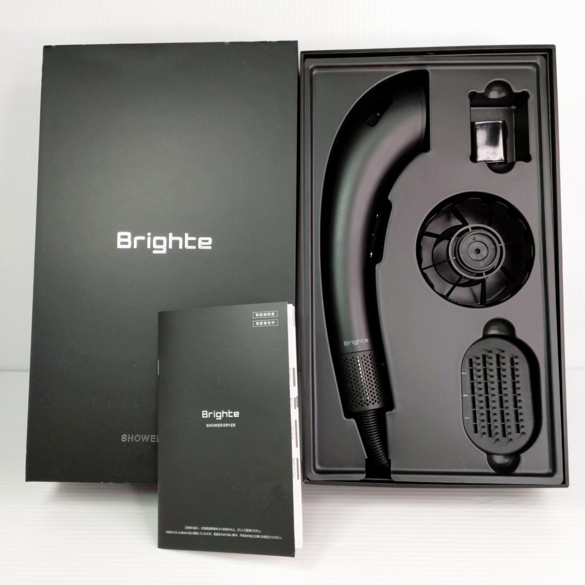 【中古品】Brighte ブライトシャワードライヤー SHOWER DRYER ブラック〇YR-54476〇です。 こちらの商品は、中古品です。 ※動作確認済み ※セラムミスト1個付属しておりますが、お客様買取品の為残数や使用期間など不明で...