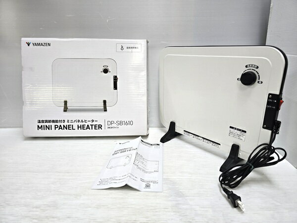 【中古品】 ヤマゼン 山善 YAMAZEN 温度調節機能付き ミニパネルヒーター DP-SB1610 2024年製 ホワイト ○YR-19778○ の出品です。 こちらの商品は中古の商品です。 中古品ですが、特に目立つ傷みは無く比較的キレイ...