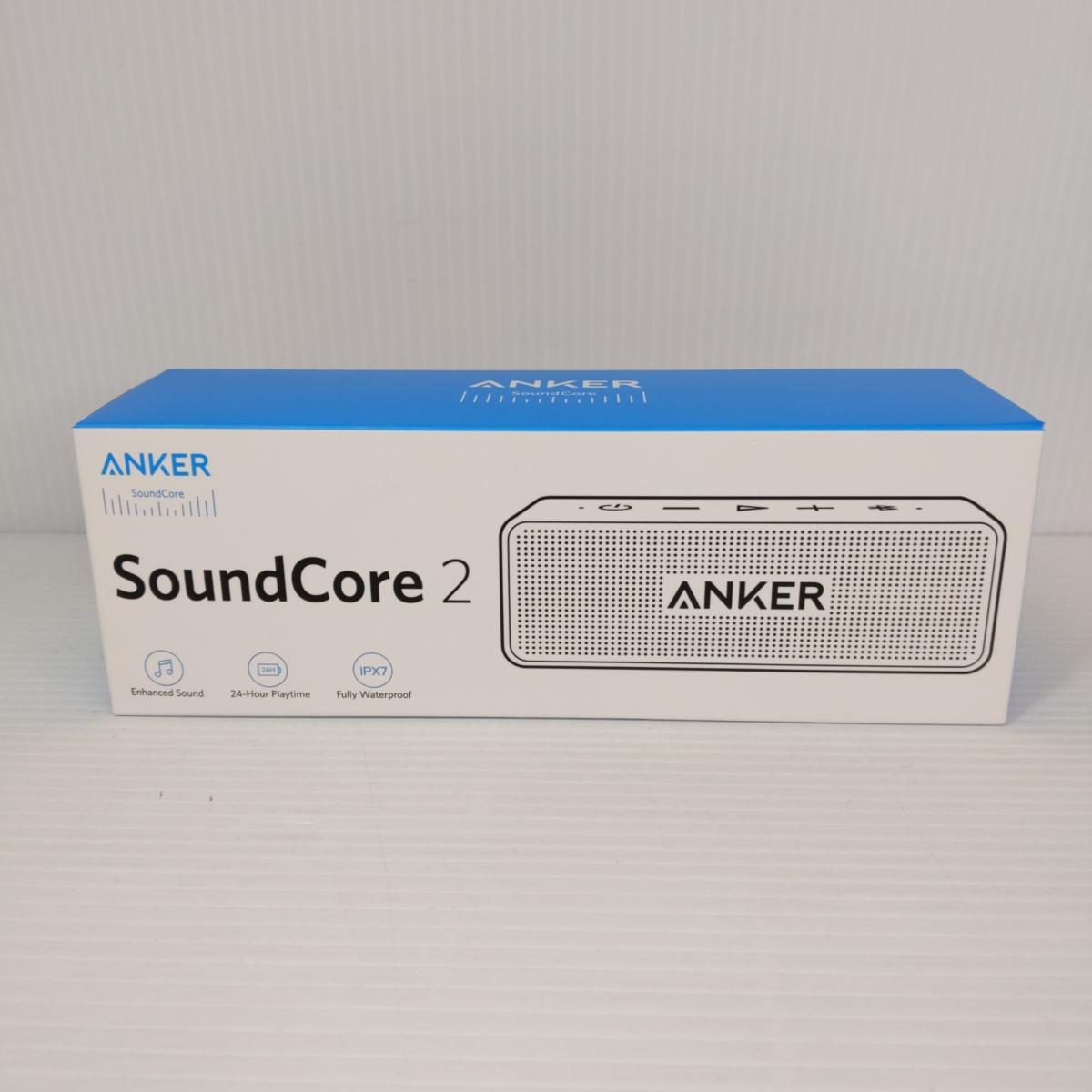 【中古未開封品】アンカー Anker ブルートゥーススピーカー SoundCore 2(USB Type-C充電) ネイビー A31050J7 〇YR-54604〇です。 こちらの商品は、中古未開封品です。 未開封品ですが、店頭展示中の商品...