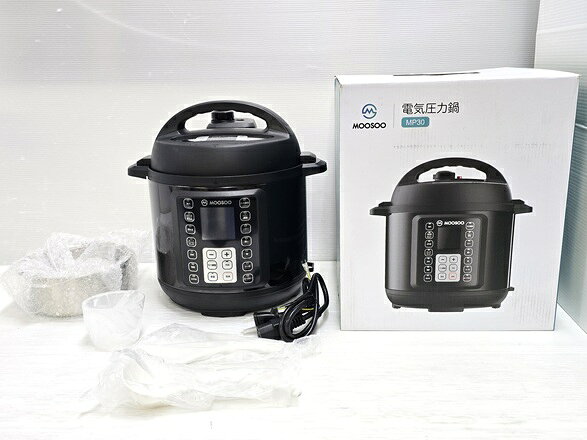 【中古未使用品】 モーソー MOOSOO 3.0L 電気圧力鍋 MP30 2019年製 ○YR-20128○ の出品です。 こちらの商品は中古未使用の商品です。 未使用の商品ですが、開封済みの商品です。 ※取扱説明書が欠品しています。 商品...