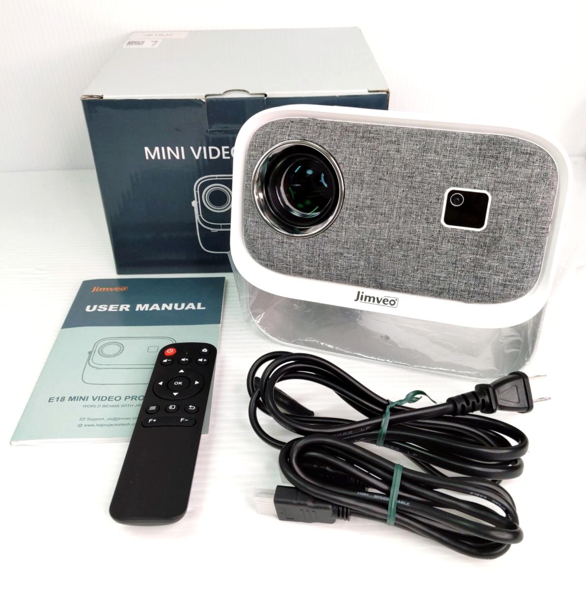 【中古品】Jimveo 360°回転可能 プロジェクター E18〇YR-55124〇の出品です。 こちらの商品は、中古品です。 ※動作確認済み 商品内容は掲載画像に写っている物が全てです。 中古品の為、擦れ等による多少の傷みがあります。 詳...