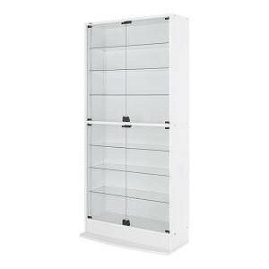 壁面収納 LED付きコレクションラック ワイド 本体 両開きタイプ 高さ180 奥行29 壁面収納 LED付きコレクションラック ワイド 本体 両開きタイプ 高さ180 奥行29 5