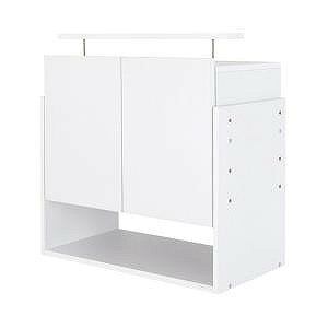 壁面収納 LED付きコレクションラック ワイド 上置き 高さ61-94 奥行39 壁面収納 LED付きコレクションラック ワイド 上置き 高さ61-94 奥行39 5