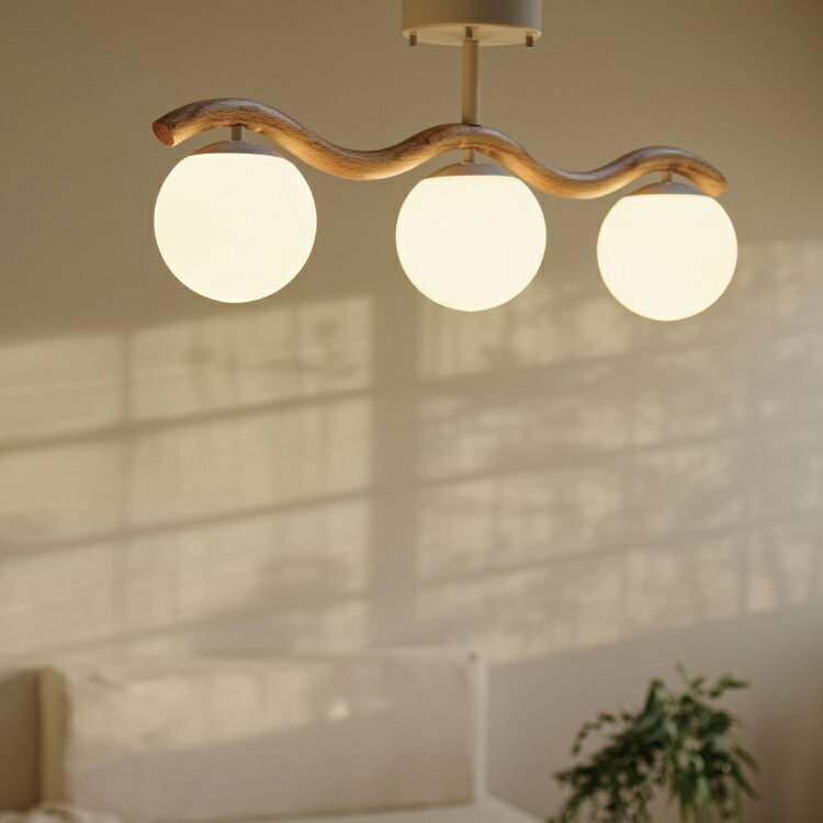 ●光源　電球付きを選択した場合(白熱球) E17/60W ホワイトミニクリプトン球×3(LED電球) E17/40W相当 小型LED電球(電球色)×3 消費電力4.4W×3●サイズ：全体:W80×H35×D16cm ガラスセード:φ16cm...