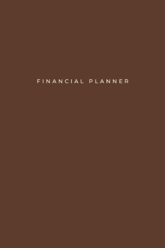 Brown Minimalist Budget Planner - Expense Tracker Notebook. Monthly Budgeting Journal, Finance Planner &amp; Accounts Bo...