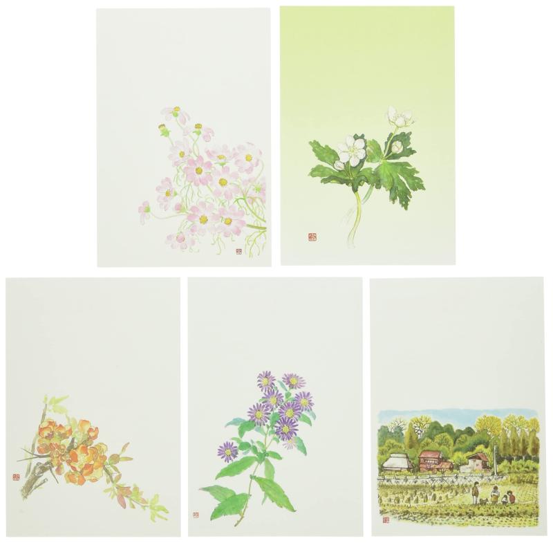星野富弘 絵はがき 5枚セレクトシリーズ 言葉を添えて