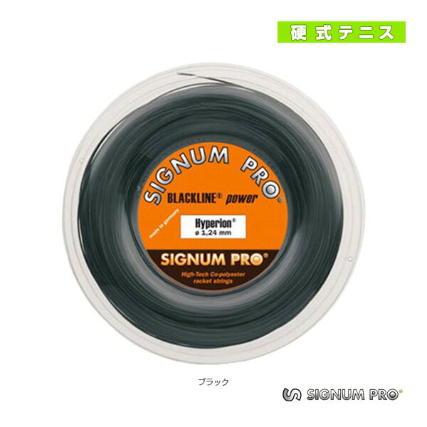 ■商品情報 商品名ハイペリオン／Hyperion／200mロール《シグナムプロ テニスストリング（ロール他）》 メーカー名シグナムプロ カラーブラック サイズ1.18mm, 1.24mm, 1.30mm 素材ポリエステル 長さ200m ■メ...