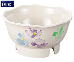 ※電子レンジには、ご使用できません。 【特徴】 ●パステル調のすみれの花。 ●軽くて壊れにくいメラミン製の食器です。 ●食器洗浄機に使用できます。 【商品詳細】 サイズ：φ105×H57mm 容量：220ml 耐熱温度：120度 材質：メラ...