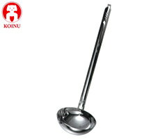 【特徴】 ●柄を太く、長くして更に扱い易くしました。 【商品詳細】 サイズ（cc）：270cc 外径：φ110mm 柄長：300mm 【サイズ別一覧】 仔犬印　18-8　レードル　30cc 仔犬印　18-8　レードル　36cc 仔犬印　18...